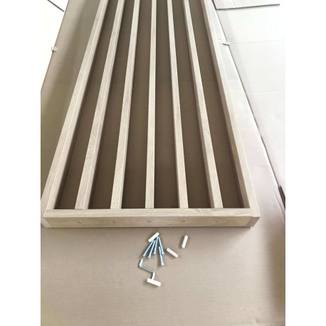 Free standing slat wall - Natural oak - 22x90 | Tubefittings.eu