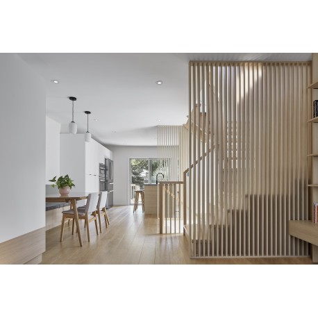 Mur de lattes autoportant - Chêne naturel - 22x70 | Tubefittings.eu