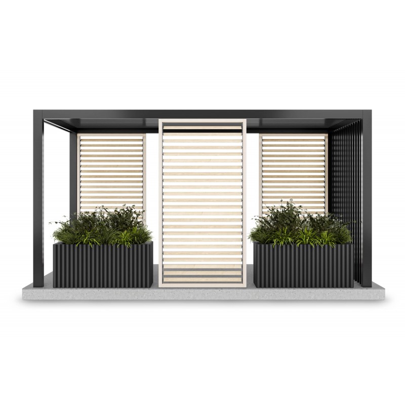 Raw Wooden Pergola Side Panel - Tubefittings.eu