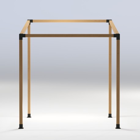 Freestanding wooden pergola straight | Tubefittings.eu