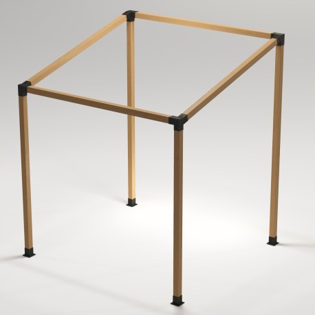 Freestanding wooden pergola straight | Tubefittings.eu