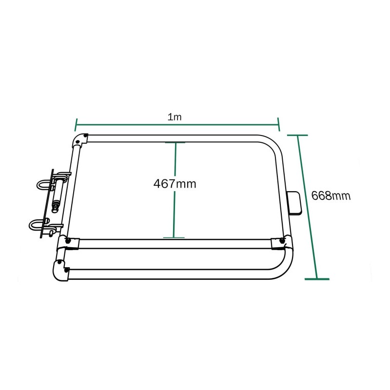 Galvanized self closing gate SGEUGV2 | Tubefittings.eu