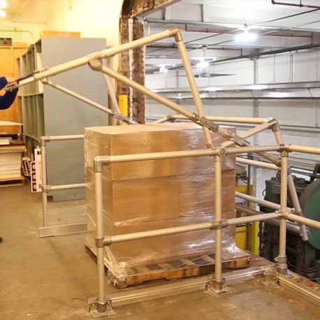 Galvanized pallet gate type A SGPGTYAGV | Tubefittings.eu